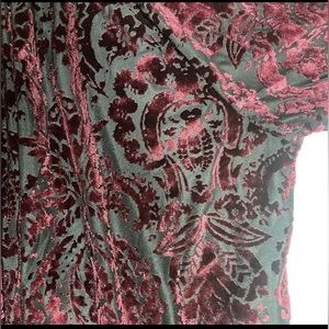 Melissa Masse | Dresses | Melissa Masse Tapestry Red Velvet Maxi Faux ...